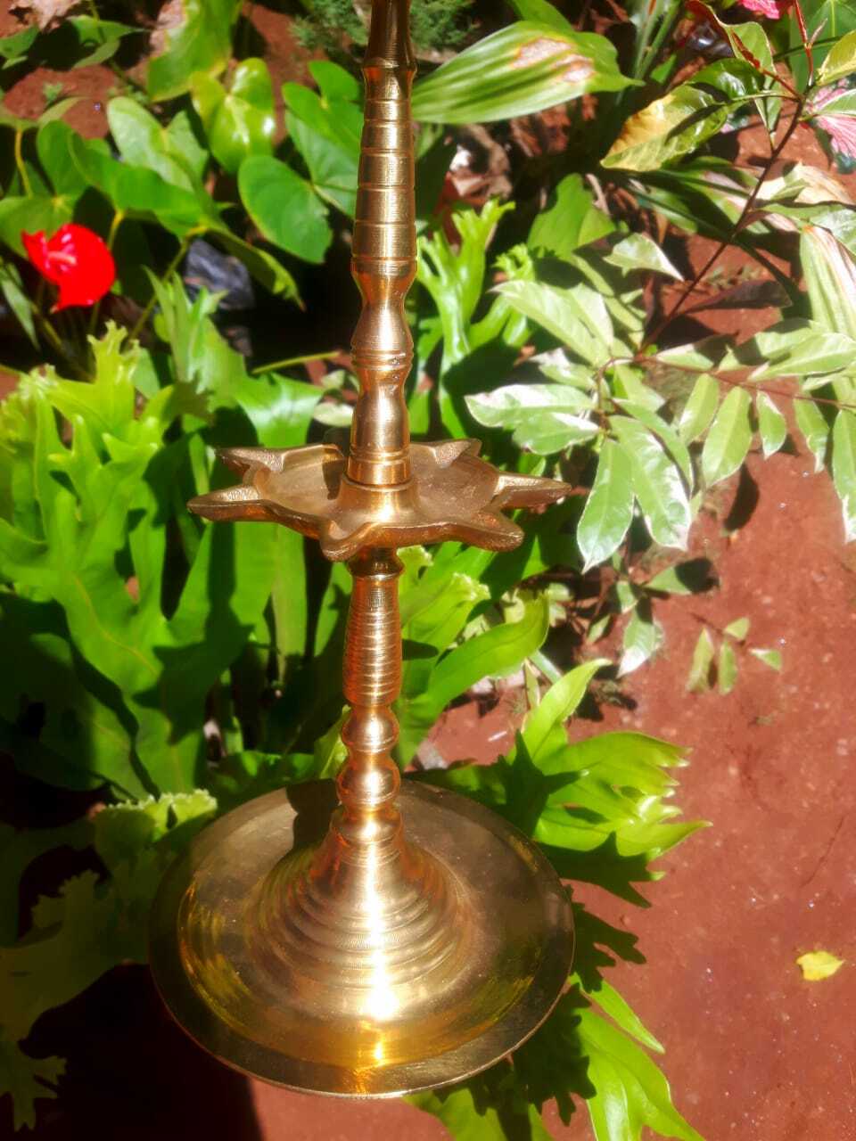 Nikur Brass Lamp Kuthu Vilakku annapakshi Diya,Aarti Temple fast ...