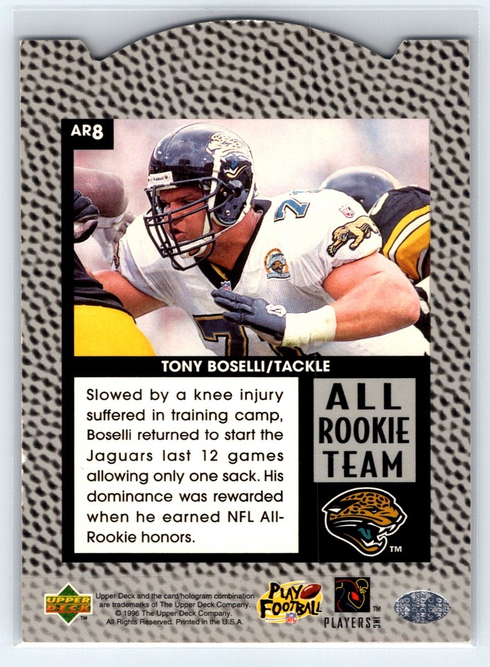 1996 Upper Deck Silver Collection #AR8 Tony Boselli All-Rookie Team | eBay