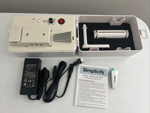 Simplicity Bias Tape Maker Machine with 2 Tips - Brand New without Box ...