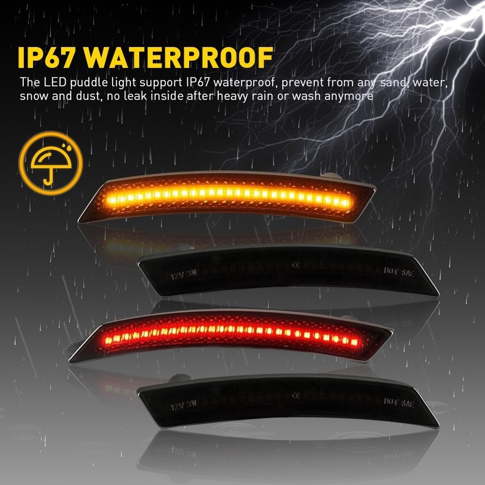 Amber/Red LED Side Marker Light Lamp For Mini Cooper R55 R56 R57 R58 ...