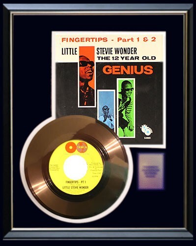 STEVIE WONDER FINGERTIPS GOLD RECORD RARE NON RIAA AWARD RARE! | eBay