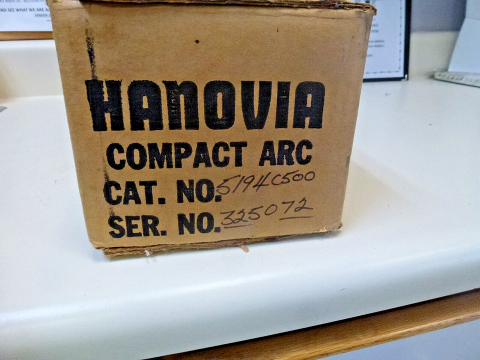 HANOVIA COMPACT ARC CAT # 5194C500 NOS | eBay