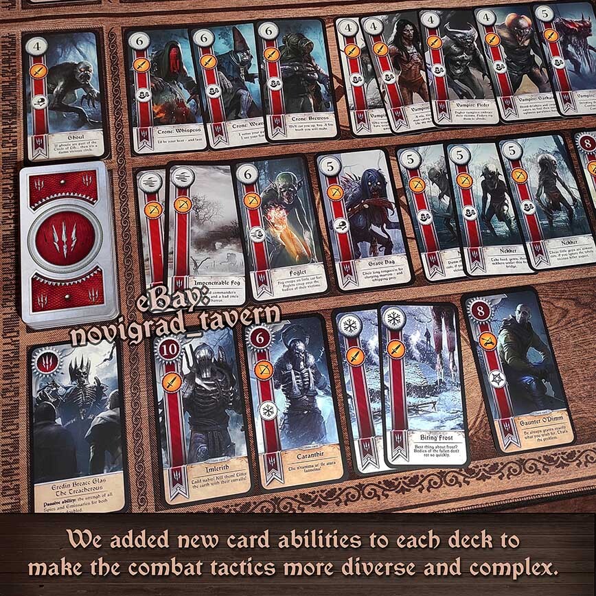 Gwent 2.0 - Witcher - 5 decks with fixed game balance + 5 new decks | eBay
