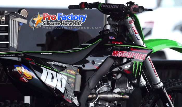 Kx250f Kx 250f Radiator Hose Kit Pro Factory Hoses 2009-2016 Red | eBay