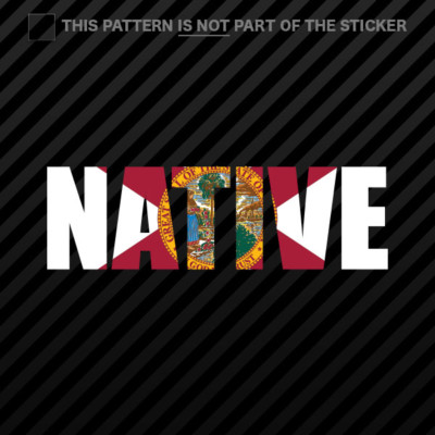 Florida Native Sticker Self Adhesive Vinyl FL pride | eBay
