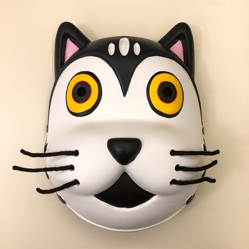 The Mysterious Thief Yamaneko Resin Cat Mask Black White Kitten Cosplay ...
