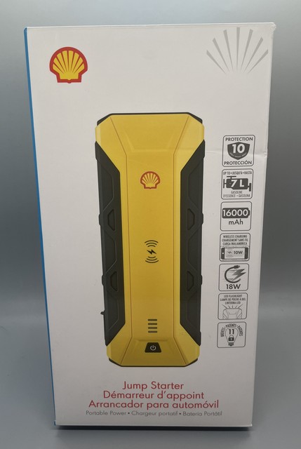 Shell SH916WC 1200A 12V Portable Lithium Jump Starter for 7-Liter ...
