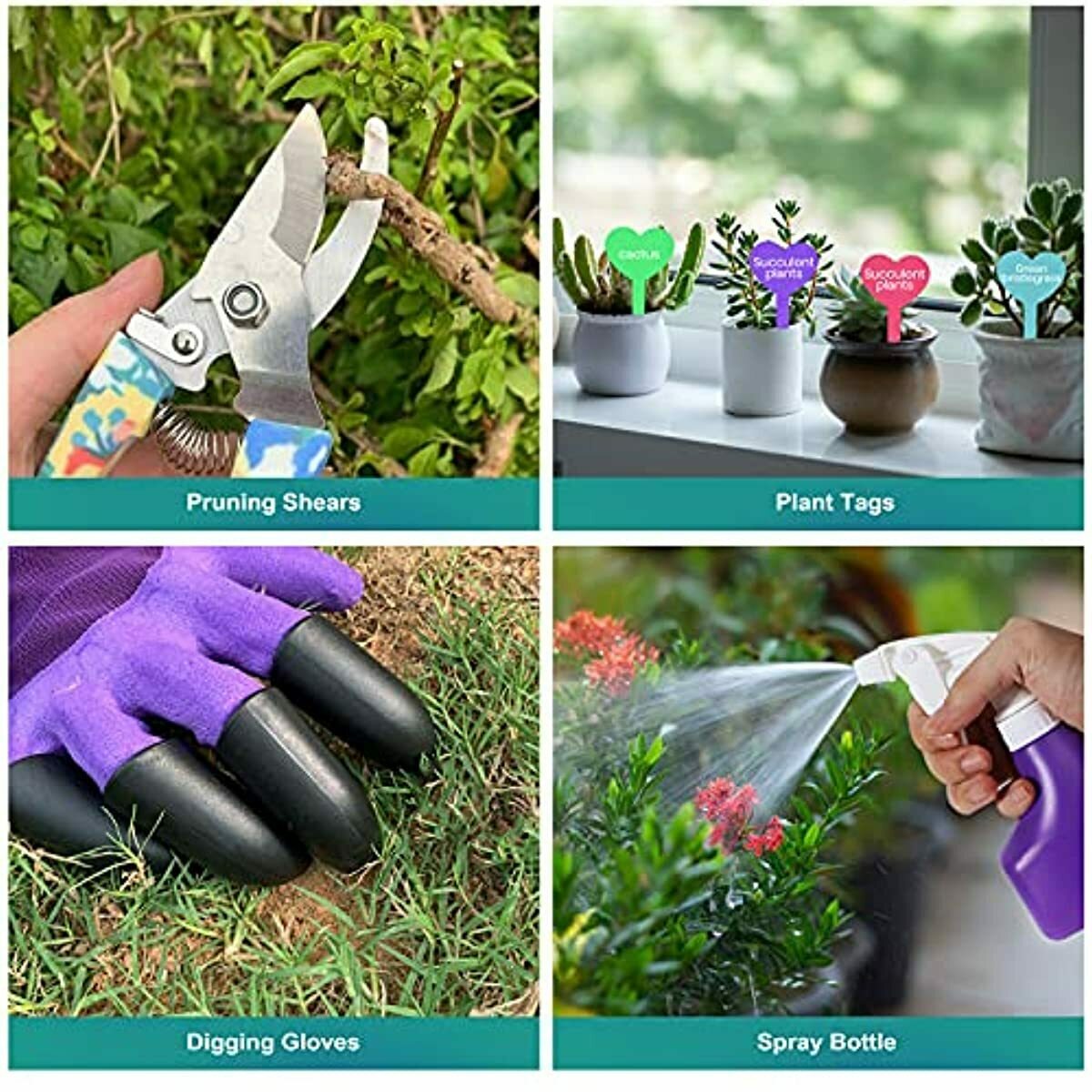 Best Garden Tool Set Gardening Starter Kit Accessories with Gloves ...