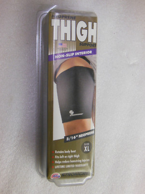 non-slip Neoprene THIGH Hamstring SUPPORT -fits right or left - Size XL ...