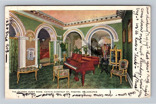 Philadelphia PA-Pennsylvania Keith's Chestnut St Theatre c1907 Vintage ...