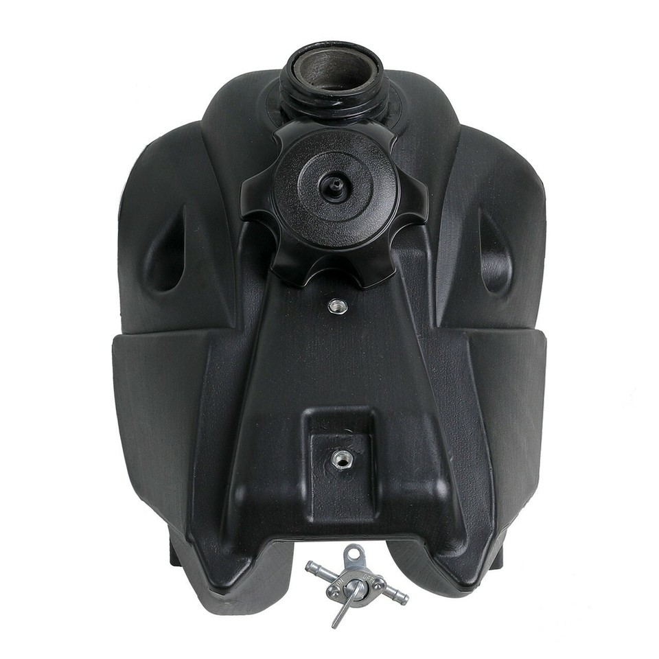 Plastic Fuel Gas Tank w/ Valve Petcock For Kawasaki KLX110 KX65 Suzuki ...