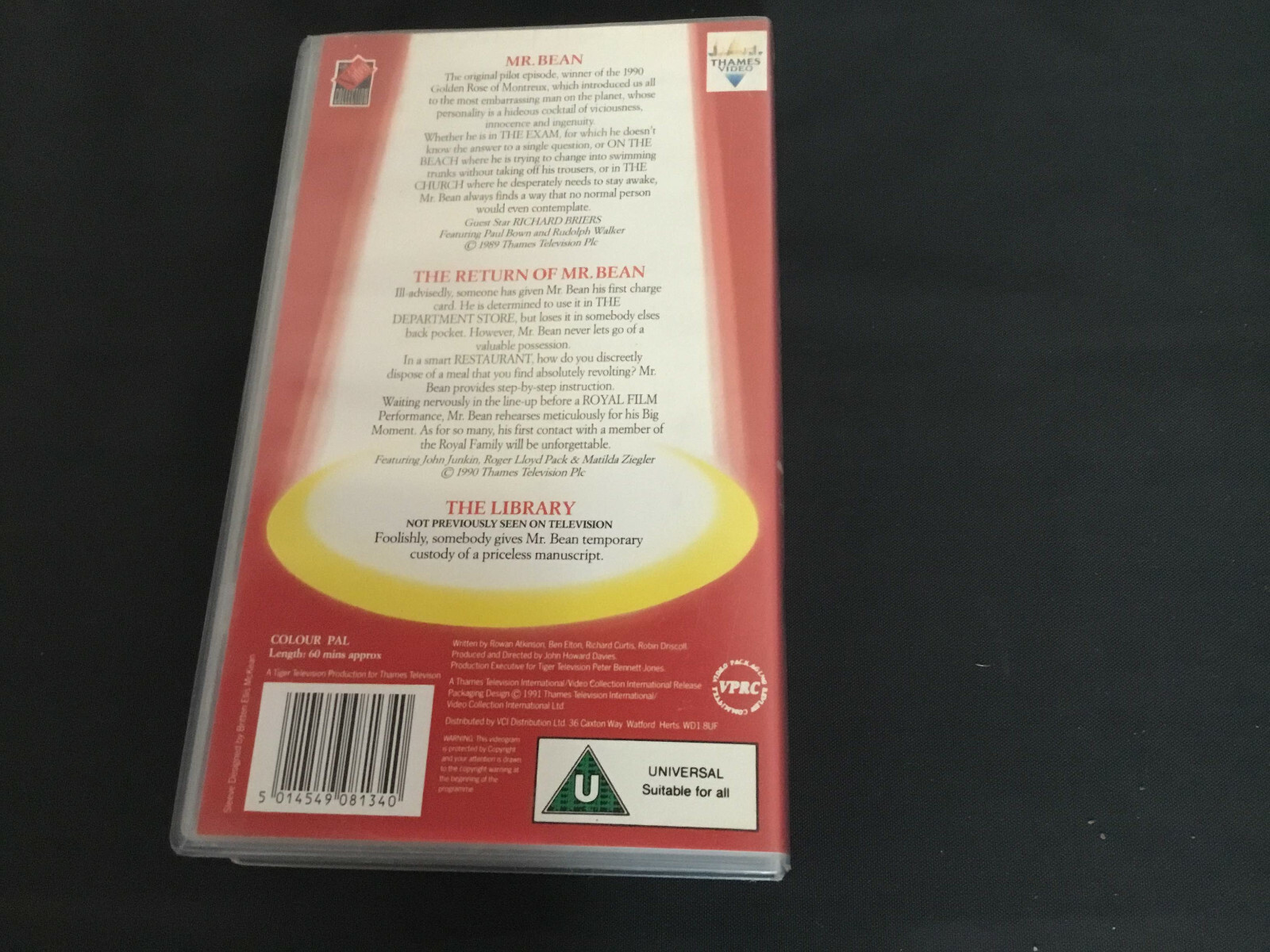 Mr Bean - The Amazing Adventures Of Mister Bean (VHS, 1997 ...