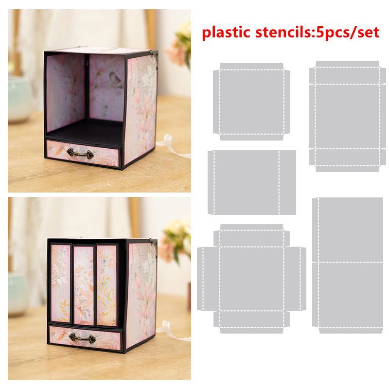 3D Box Metal Cutting Dies For DIY Scrapbooking Embossing Handmade Gift ...