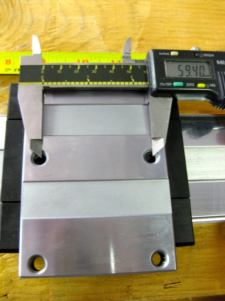 Giant THK Linear Rails 1240mm 49" 70mm Wide Double Carriages Blocks ...