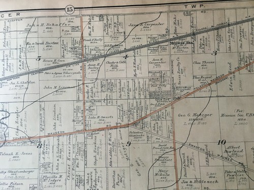 1924 SWANTON & WASHINGTON TWP HOMEVILLE LUCAS COUNTY OHIO MONCLOVA CTY ...