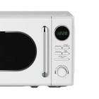 Magic Chef 0.7 Cubic Feet 700 Watt Retro Countertop Microwave, White ...