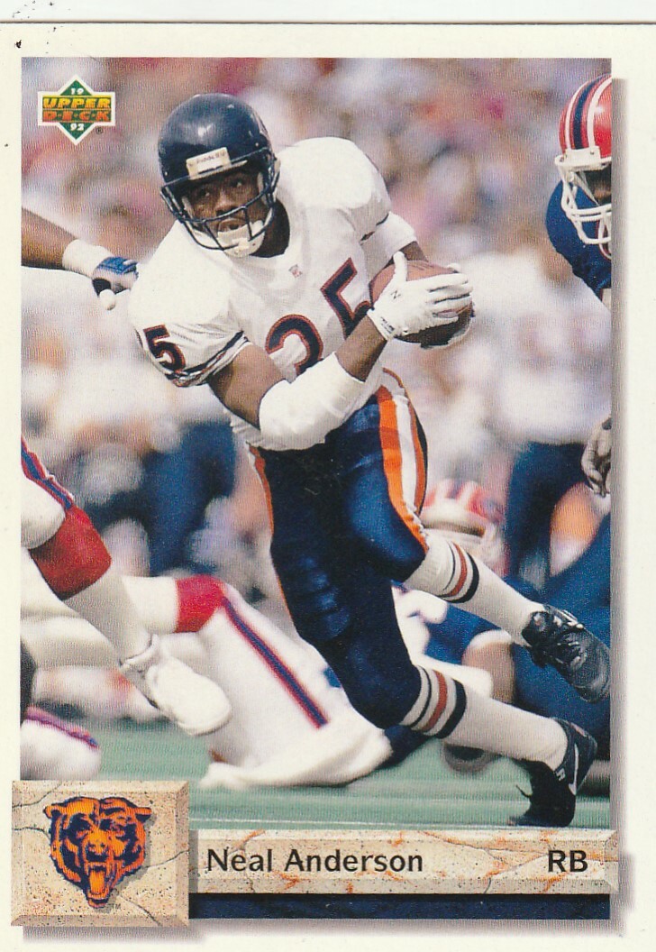 FREE SHIPPING-MINT-1992 Upper Deck #256 Neal Anderson Chicago Bears ...