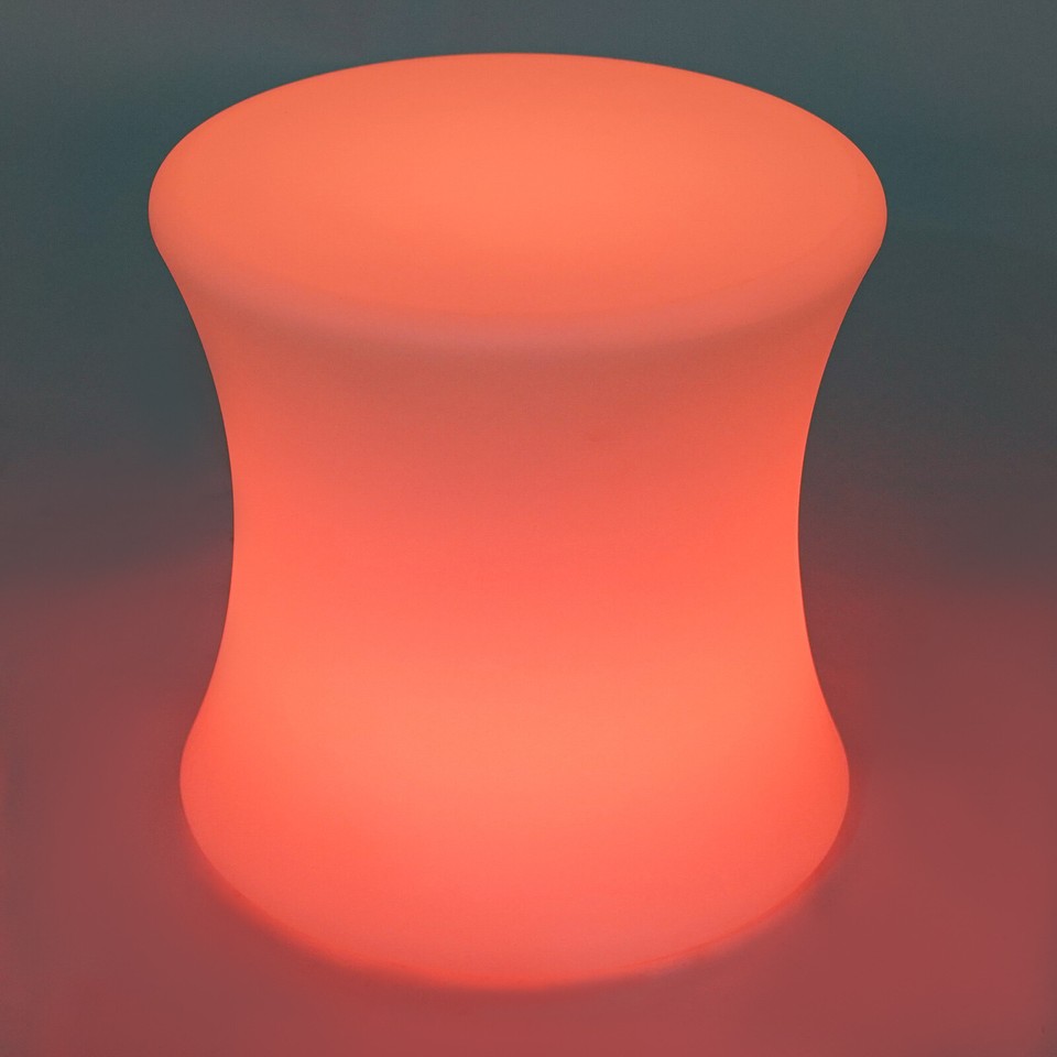 LED Light Cube Stools Chair 16 Colors Changing Rechargeable w/Remote ...