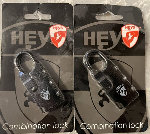 Lot Of 2 Heys - Hey Combination Luggage Locks ~ 2.5” X 1” ~ New In ...