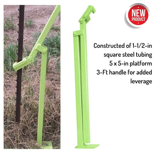 Metal Post Puller Pulling T-Post Removal Tool Farm Fence Stake Jack ...