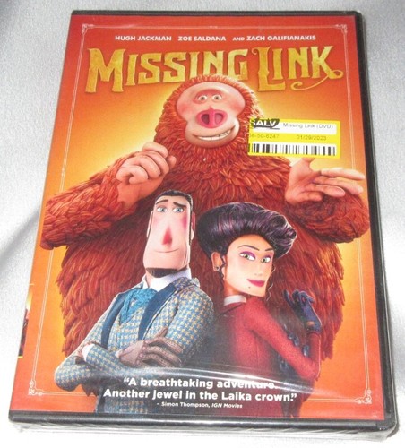Missing Link (2019) DVD (New) Laika Animation Hugh Jackman Zoe Saldana | eBay