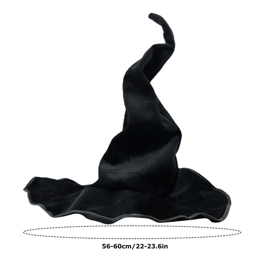Halloween Black Witch Hat Wicked Witch Costume Hat Women Cosplay | eBay