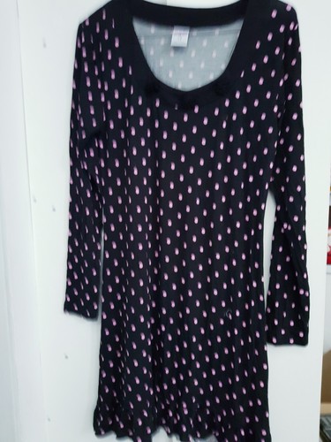 Snooze Zone Polka Dot Nightie Size 12 Frill Hem Embellished Neck Unworn ...