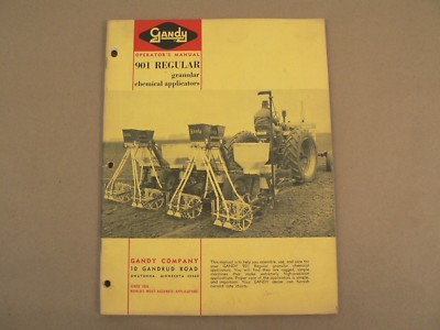 Gandy Co 901 Regular Granular Chemical Applicators Operators Manual VTG ...