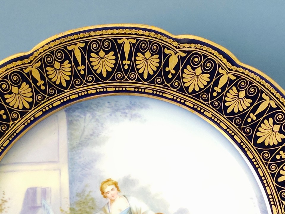 Antique Sevres Chateau Des Tuileries Louis Philippe, Hand Painted Plate ...