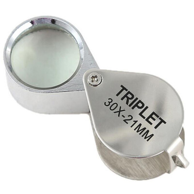 Mini Folding 30X Magnifier Loupe Magnification Jeweller Jewelry Glass ...