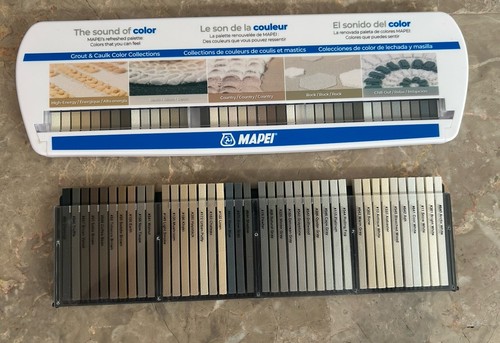 Mapei Grout 79 Color Sample Pack + Bonus Panel | Color Selector Chart ...