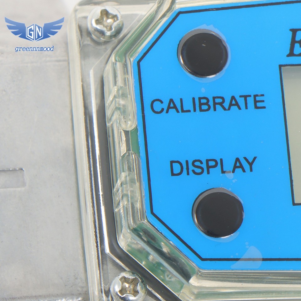 2PCS 2" Digital Turbine Flow Meter, Flow Rate of 15.8-132 GPM, LCD ...