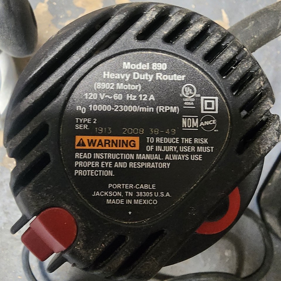 Porter Cable 890 Variable Speed Router with Plunge Base | eBay