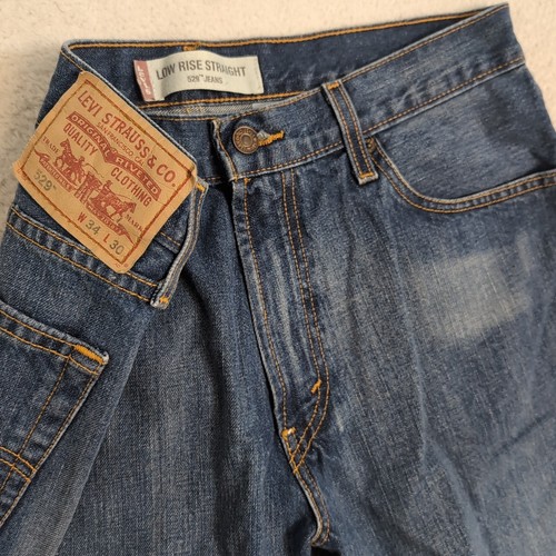Vintage Levi's 529 Jeans Mens 34x30 Blue Pants Low Rise Straight Faded ...