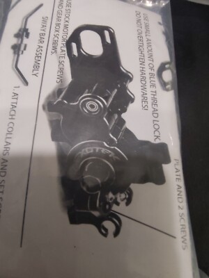 Exotek Racing 2094 B6 Alloy Drag Gear Box Set w/Motor & Sway Bar Mounts ...