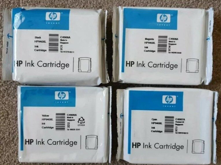 Genuine HP 940XL Black Cyan Magenta Yellow Ink Cartridges 8000 8500 ...