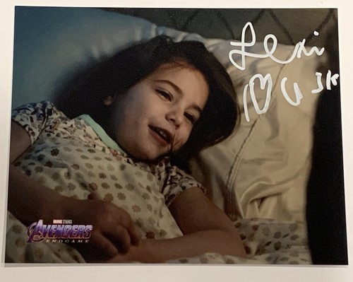 Lexi Rabe Signed Morgan Stark 8x10 Photo Avengers Endgame EXACT PROOF B ...