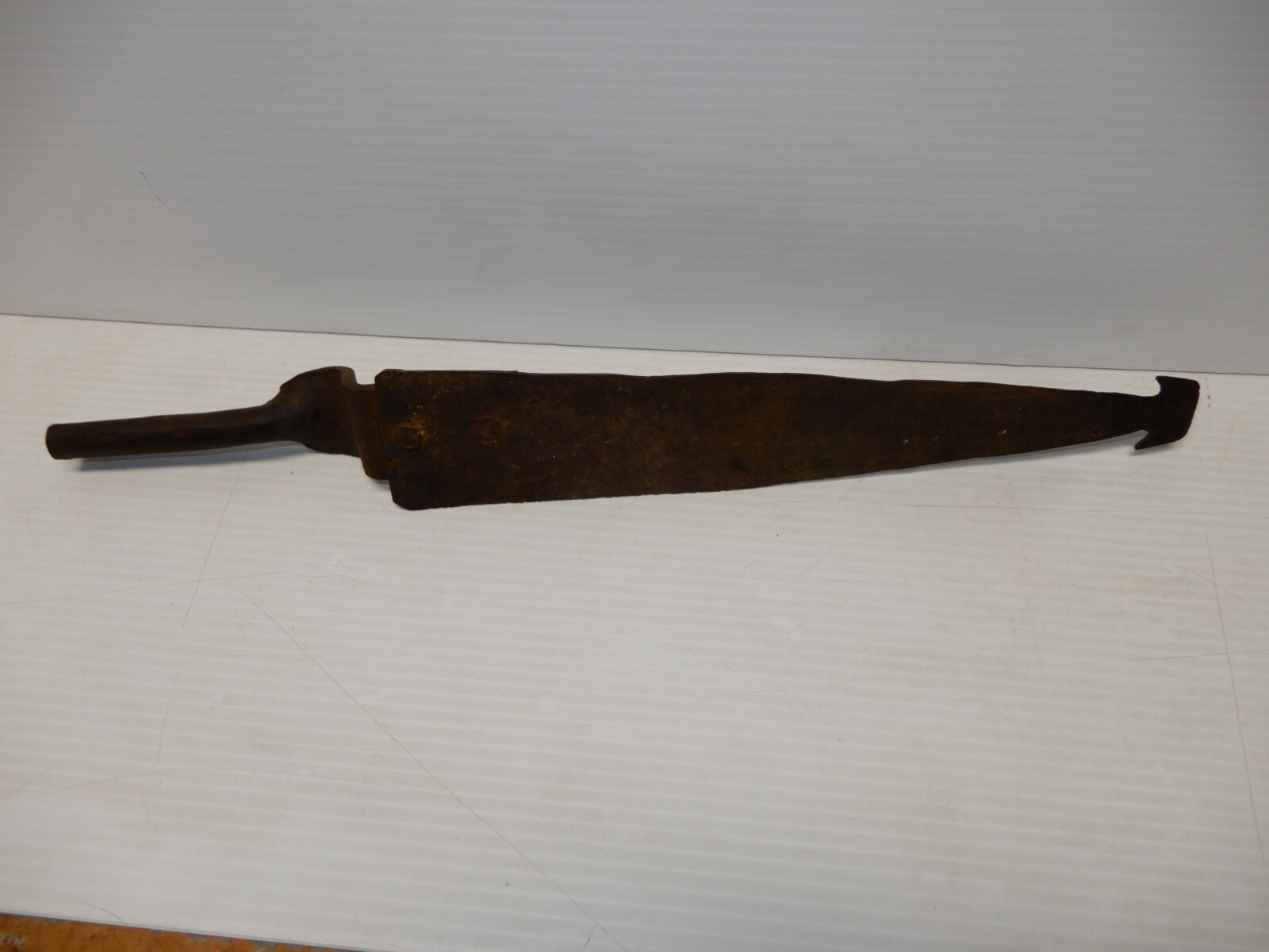ANTIQUE BLACKSMITH MADE SLATE ROOFING TOOL CA. 1850 | eBay