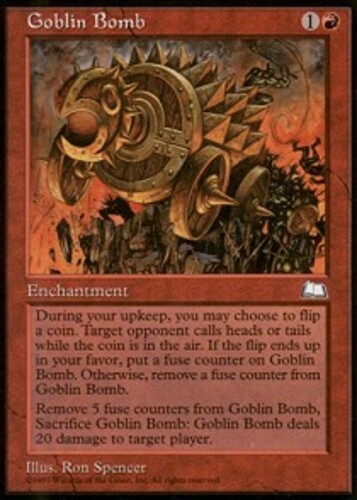 1 x Goblin Bomb - Weatherlight - Moderate Play - MTG | eBay