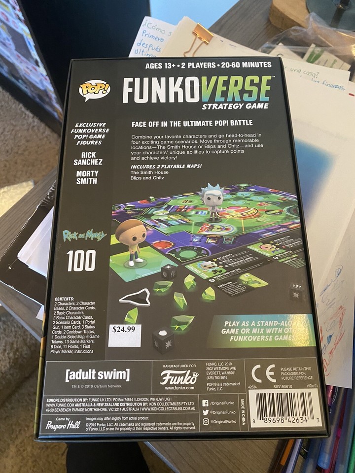 Funko Pop! Funkoverse Strategy Board Game : Rick And Morty NEW Funko ...