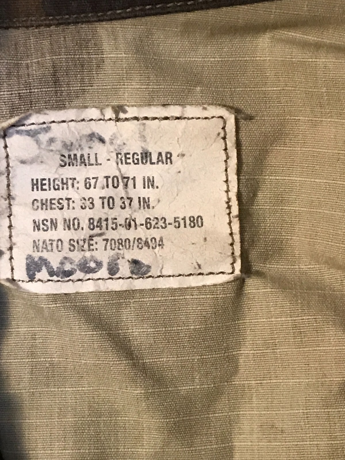 MEN’S US ARMY MULTICAM JACKET, Small- Regular, NSN: 8415-01-623-5180 ...