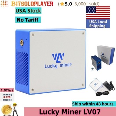Lucky Miner LV07 Bitcoin Miner 1.0Th/s Crypto BTC Solo Mining Machine ...