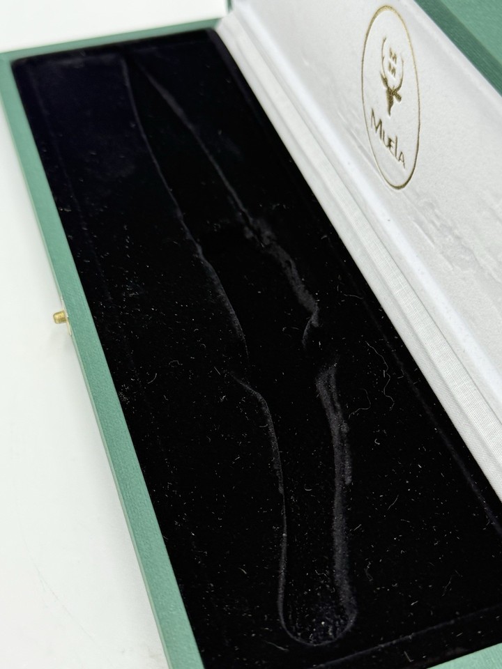 Muela 3.5" Folding Knife Presentation Box Green 9.25" x 3.25" EMPTY BOX ...