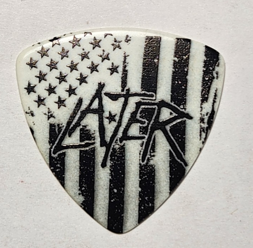 Slayer - Later - Black on White - Guitar Pick | eBay UK