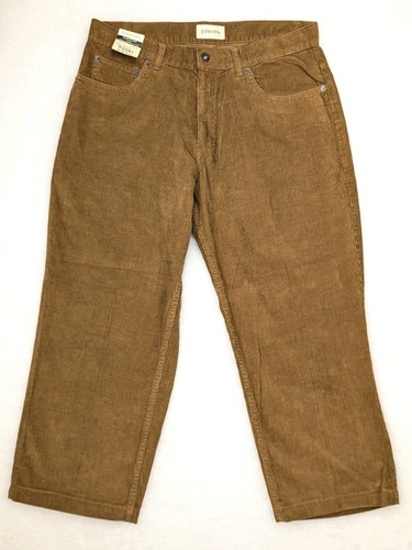 ST. JOHN'S BAY Vtg Brown Corduroy Easy Fit Relaxed Jeans PANTS 34x24 | eBay