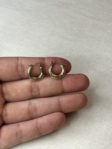 10k Real Gold Hoops | eBay