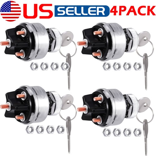 4-PACK Ignition Key Starter Switch With 2 Keys For Car Tractor Trailer ...