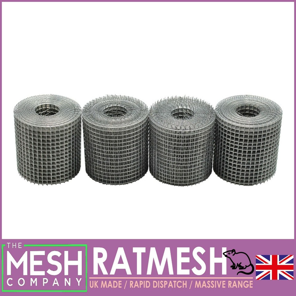 The Mesh Company Galvanised Rat Mesh Roll | Rodent Proofing Welded ...