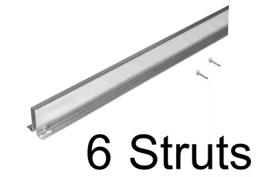 THE BEST Premium 20 Ga. Galvanized Garage Door Strut 8' Wide Door (6 ...