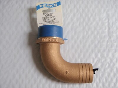 PIPE HOSE ADAPTER BARB CAST BRONZE 0063DP8PLB 90 DEGREE 1-1/2" PIPE 1-1 ...